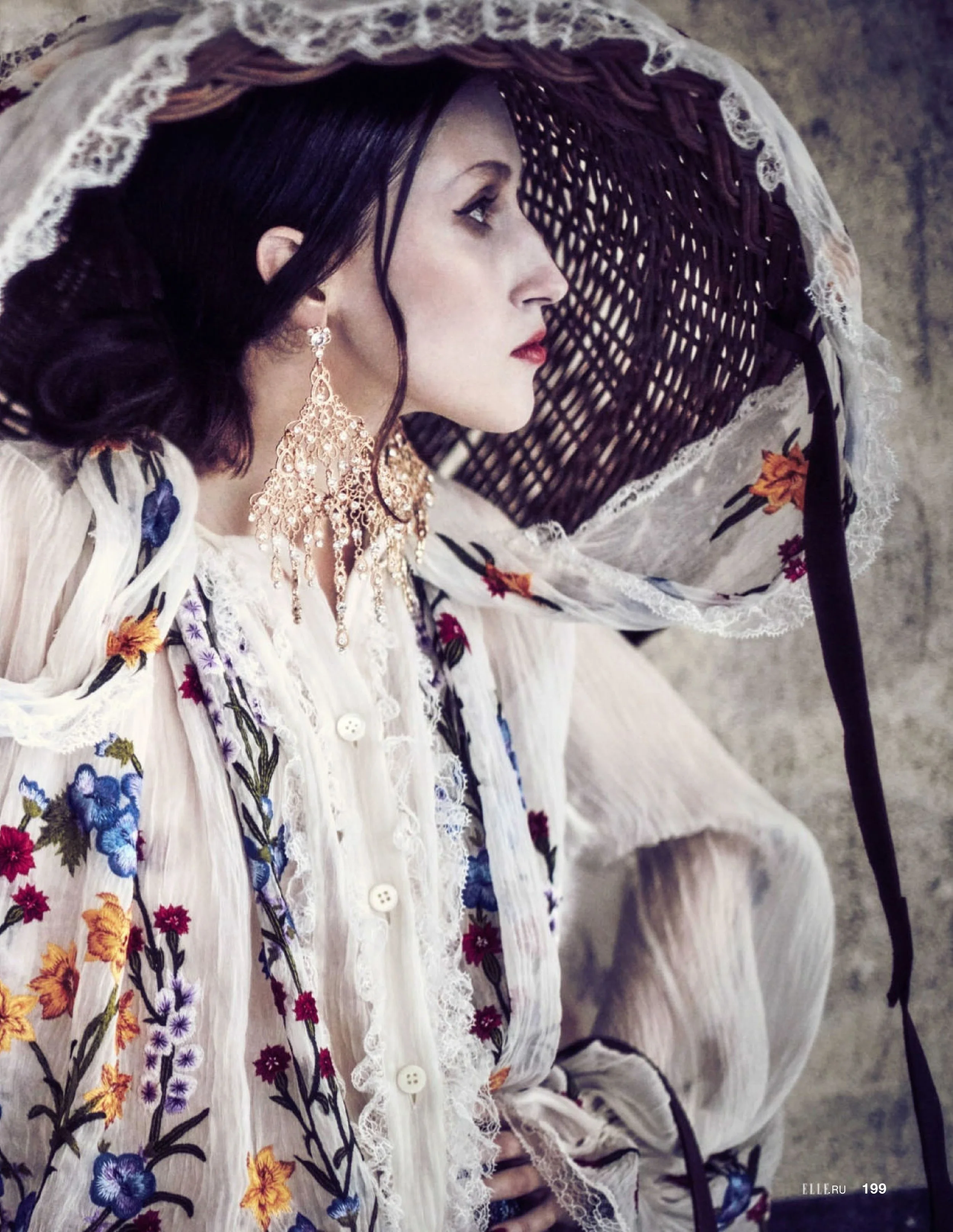 Anna Cleveland Wears Boho Splendor For ELLE Russia April 2019, Lensed ...