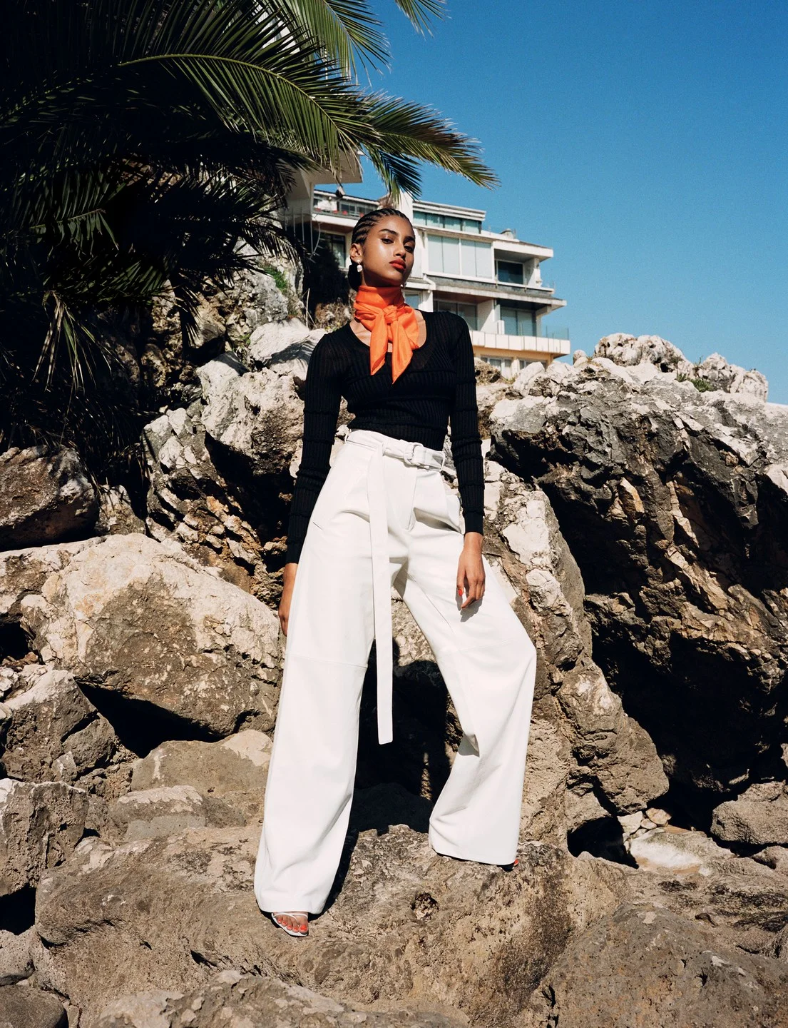 Imaan Hammam Poses Seaside In 'Catch the Sun' By Angelo Pennetta For ...