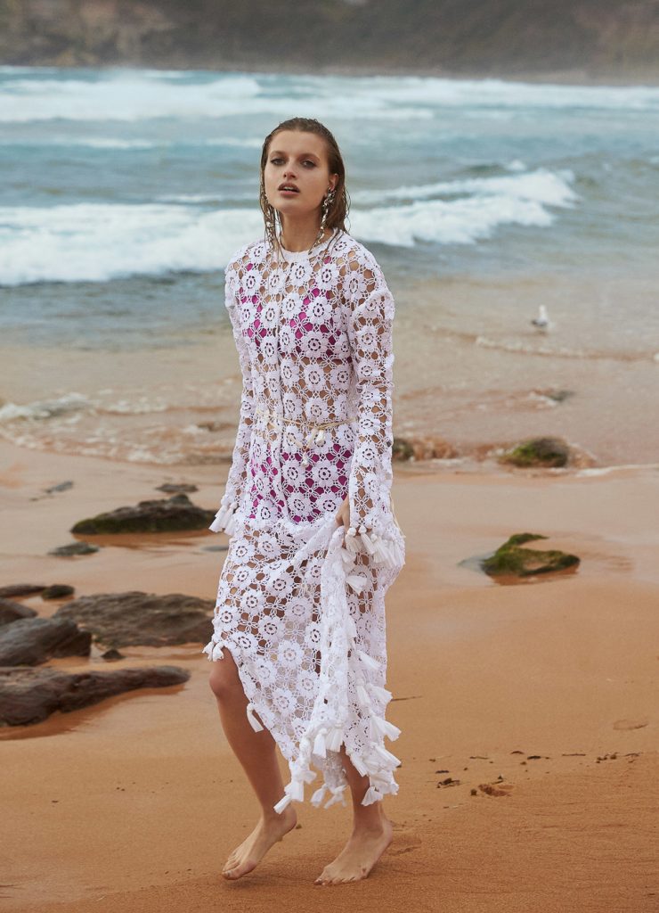 Sylve Colless Captures Franzi Stegemann In Boho Crochet For Harper's ...