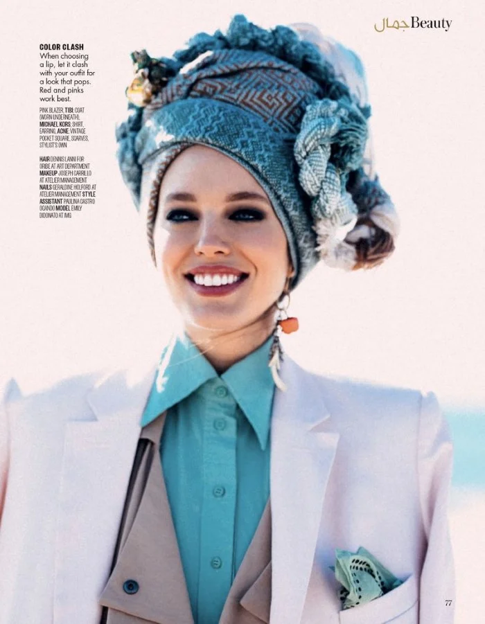 Emily DiDonato Poses In Boho Fashion Turbans Lensed By Kat Krlin For ...