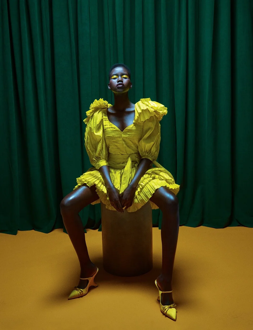 Adut Akech Goes Beautifully Bold, Lensed By Daniel Jackson For Allure ...
