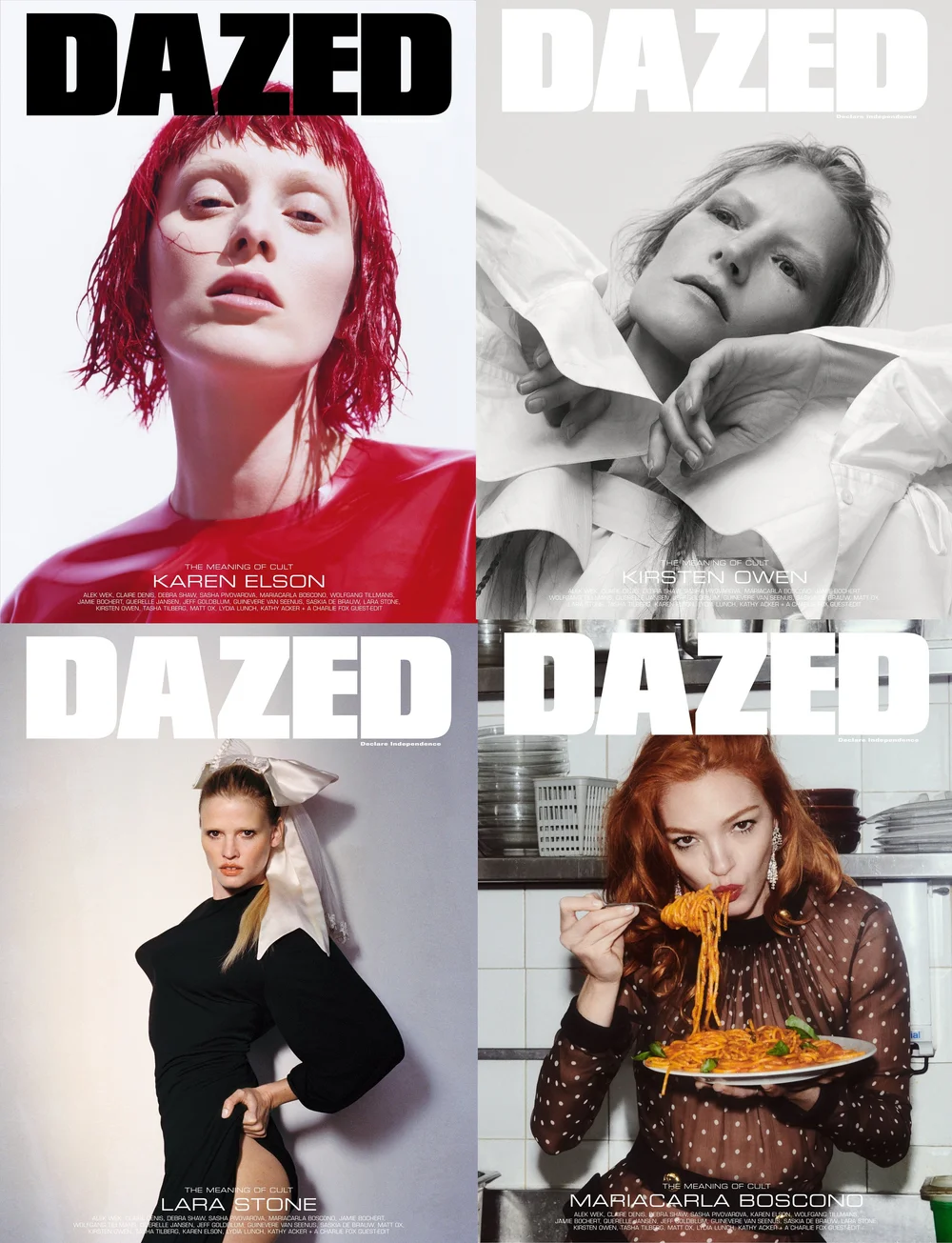 Dazed Magazine SS 2019 'The Meaning of Cult' Issue Delivers Alek, Debra ...