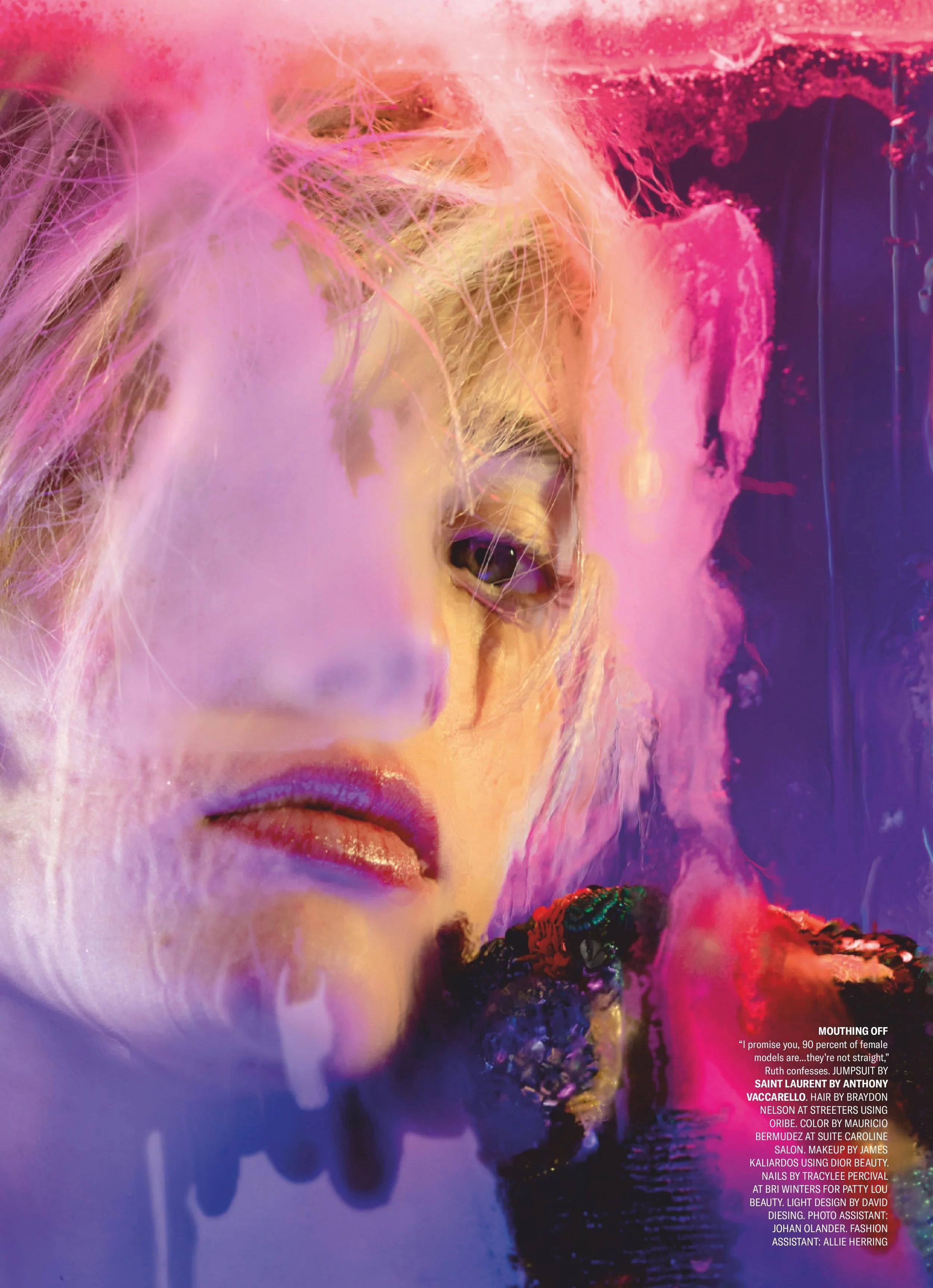 Ruth Bell Is Lensed By Marilyn Minter In 'Hear the Bell' For Out ...