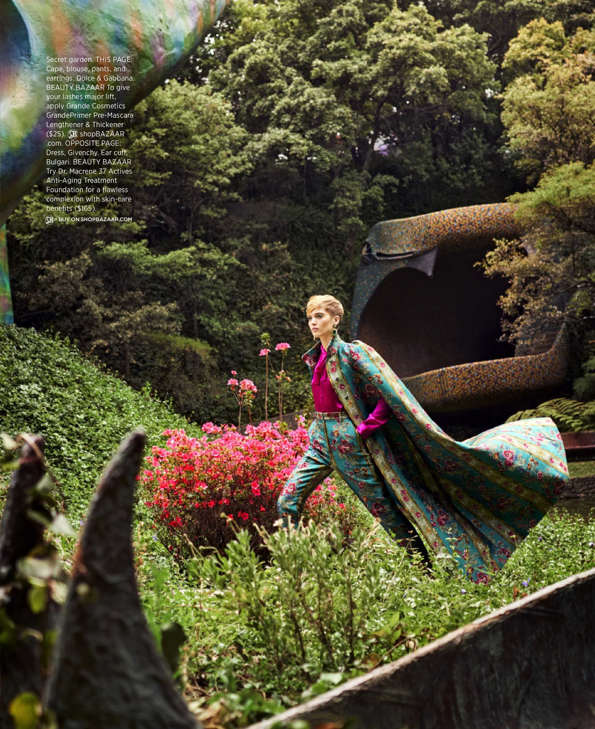Ruth Bell Wears 'The New Florals' Lensed By Sebastian Kim For Harper's ...