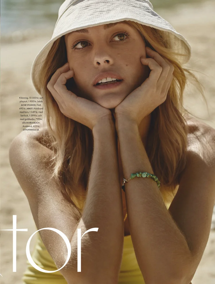 Nadja Bender Enjoys Simple Pleasures Lensed By Eric Josjo For ELLE ...