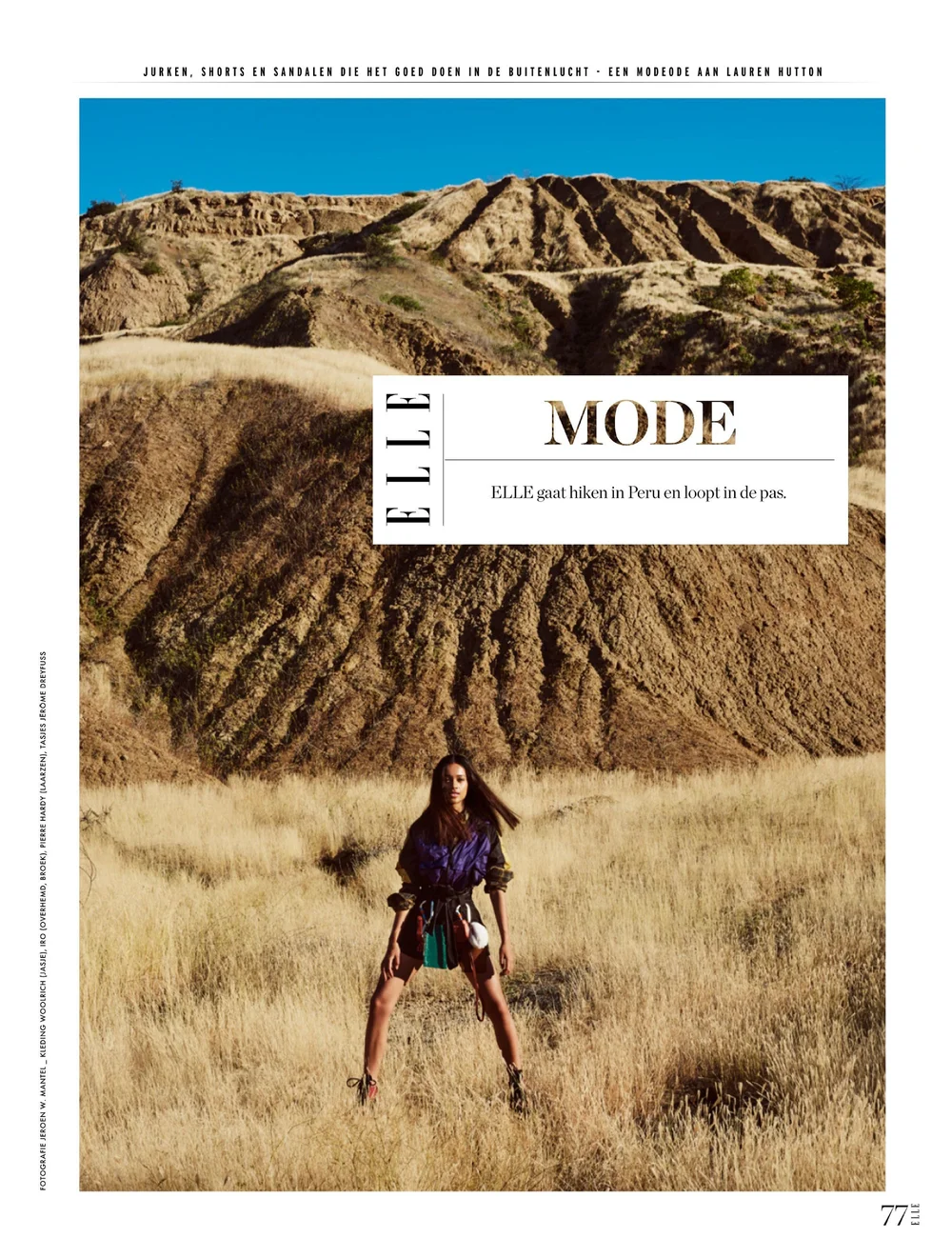 Mara Kasanpawiro Travels To Peru For 'The New Outdoors' By Jeroen W ...
