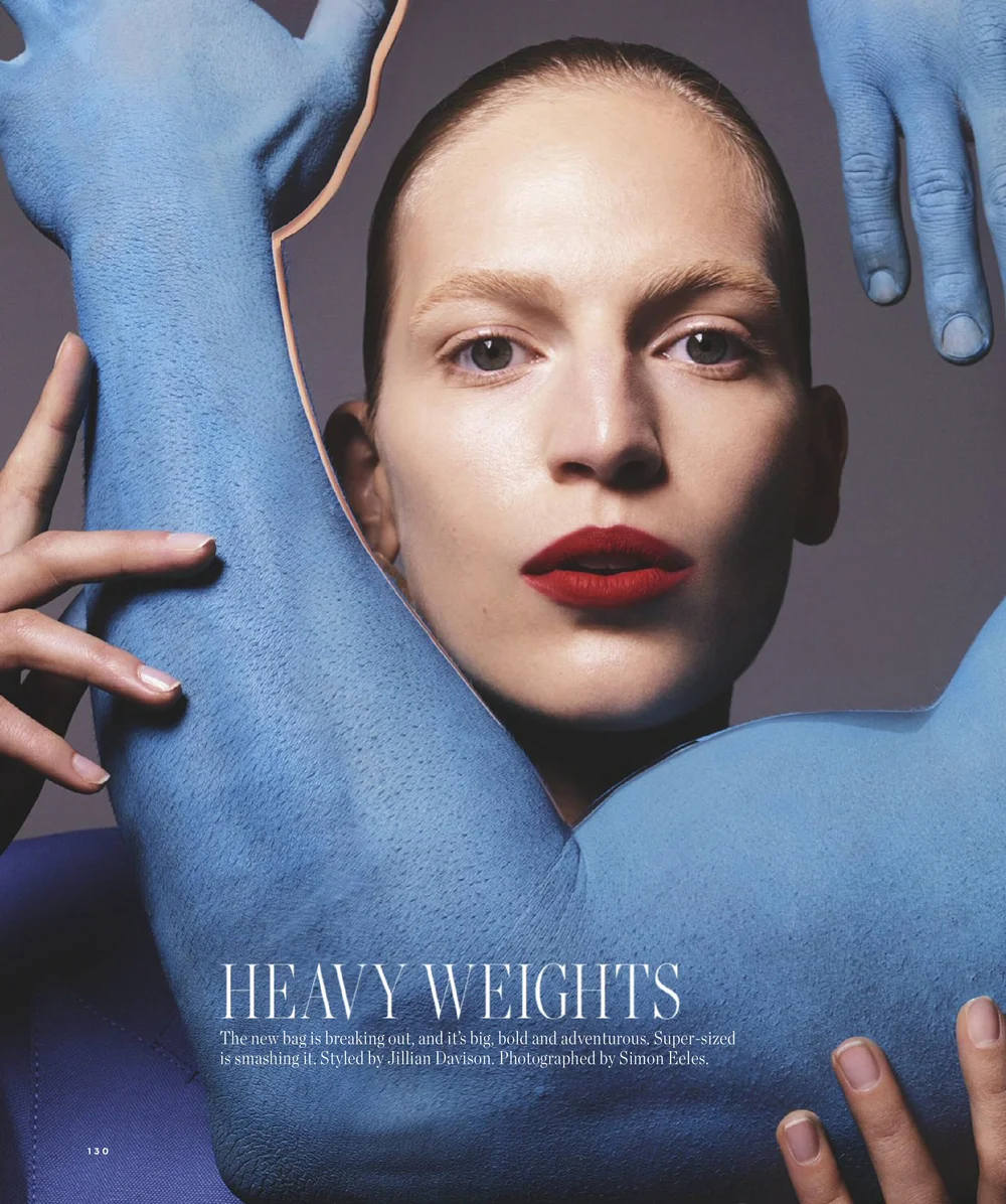 Vanessa Axente Is Lensed By Simon Eeles As Bold Bag Lady For Vogue ...