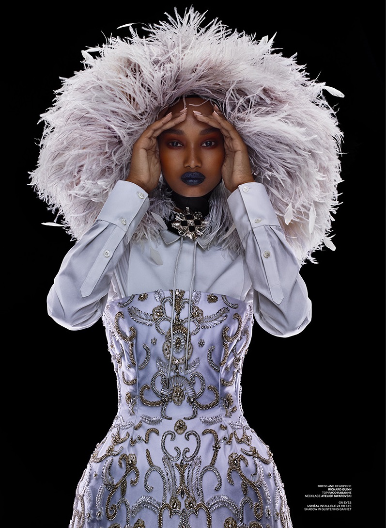 Ugbad Abdi Delivers 'Fierce Fall Fashion' Lensed By Solve Sundsbo For V ...