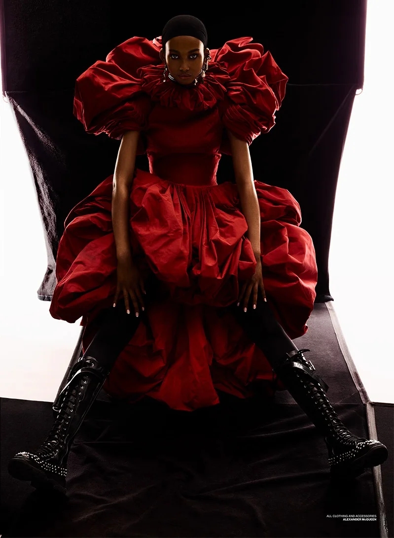 Ugbad Abdi Delivers 'Fierce Fall Fashion' Lensed By Solve Sundsbo For V ...