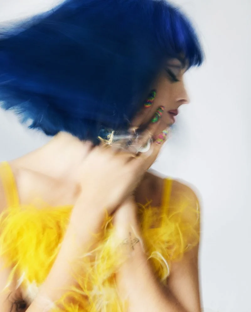 Paul Scala Captures Sita Abellan in Psychedelic Prints For Glamour ...