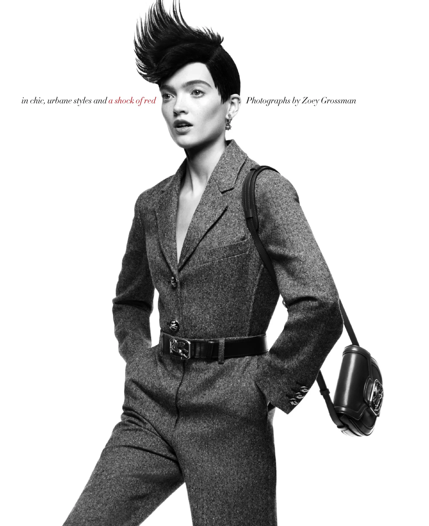 'Modern Woman' Ruth Bell Suits Up In Bold Looks Lensed by Zoey Grossman ...