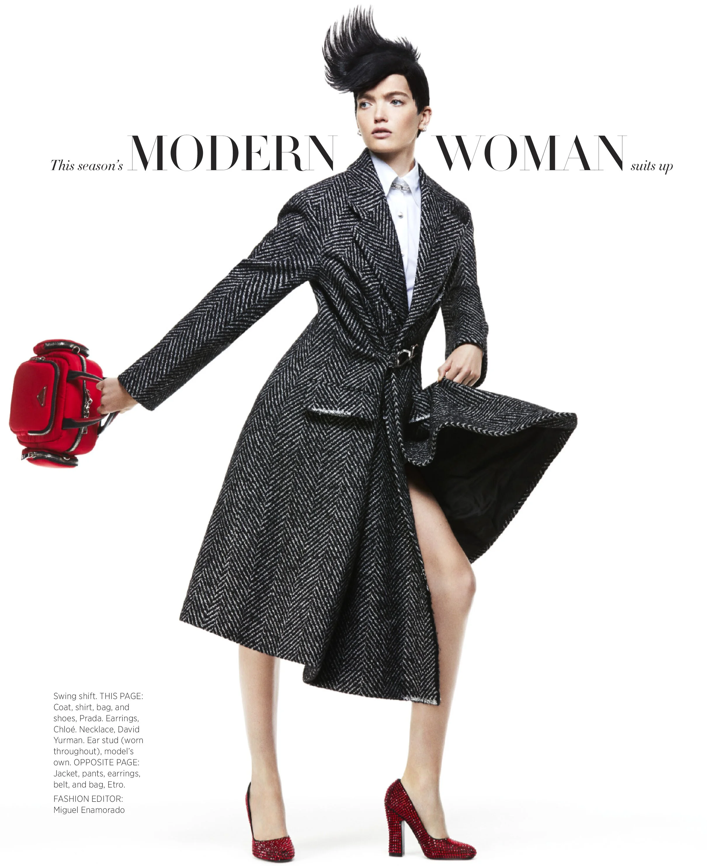 'Modern Woman' Ruth Bell Suits Up In Bold Looks Lensed by Zoey Grossman ...