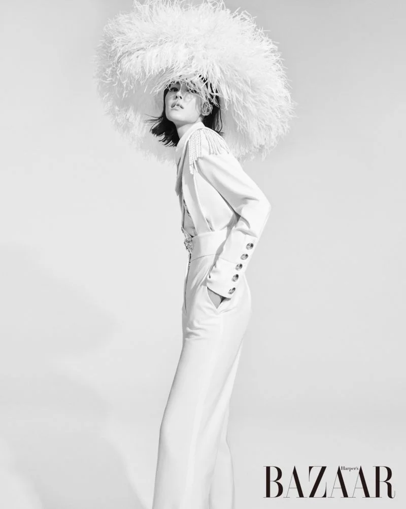 Liu Wen Strikes Modern Poses Lensed by Yu Cong for Harper's Bazaar ...