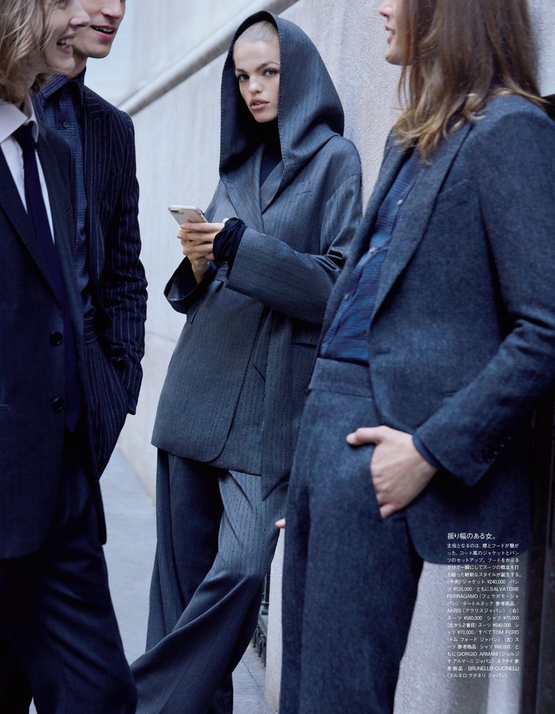 Daphne Groeneveld Suits Up New York Style by Walter Chin for Vogue ...