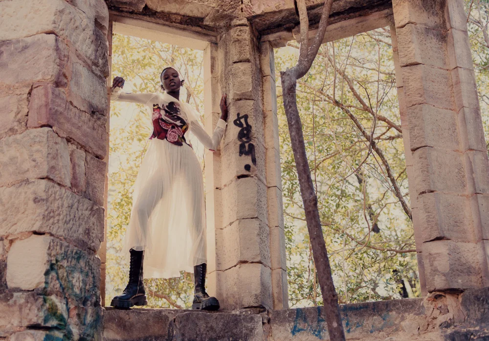 Adut Akech Has Warrior Goddess Status In Andrew Nuding Vogue Australia ...