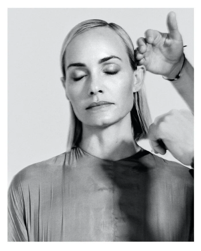 Amber Valletta Poses in Prada, Lensed by Hyea W. Kang for Vogue Korea ...