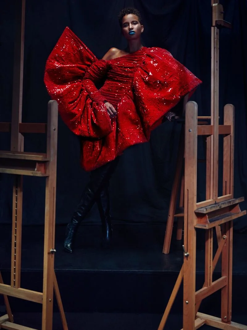 Litza Veloz Dazzles in Cocktail Dresses Elegance for Vogue Czech — Anne ...