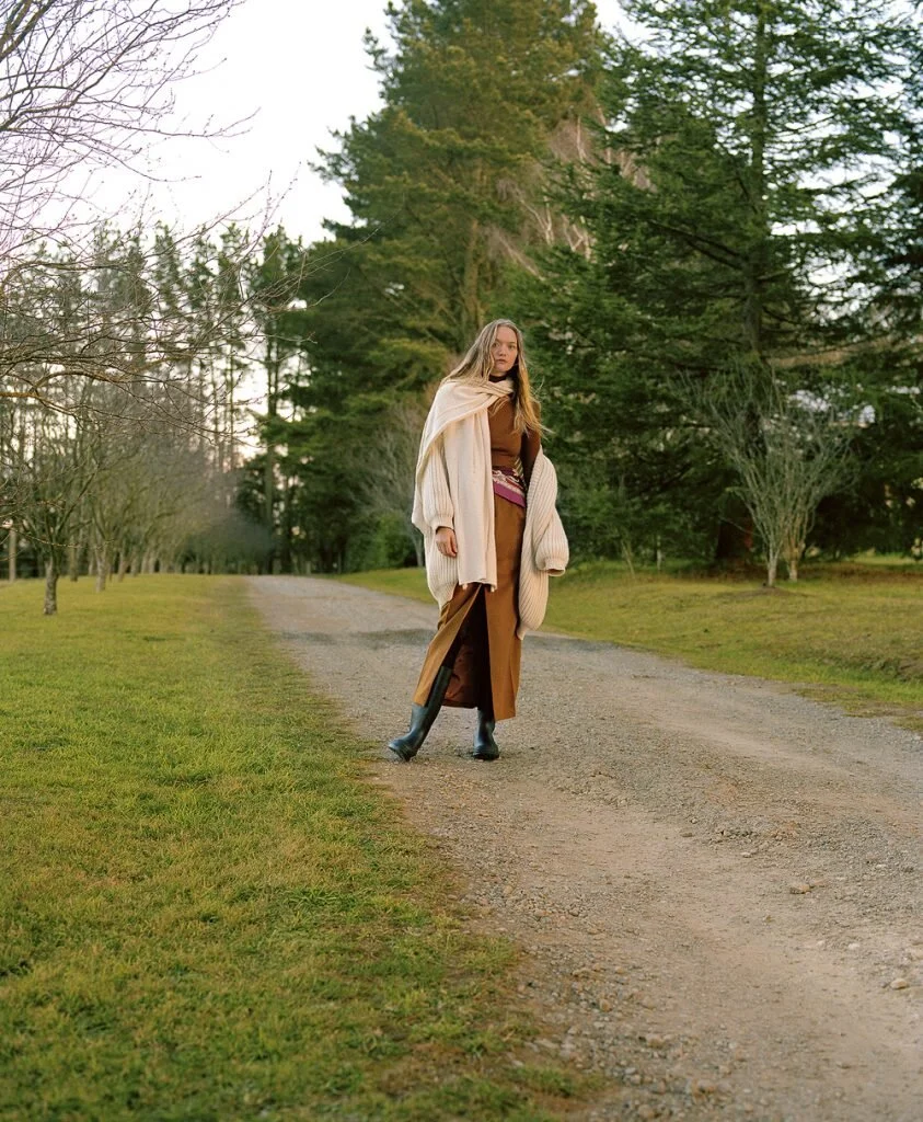Gemma Ward Chills In Cold-Weather Casual for Telegraph UK — Anne of ...