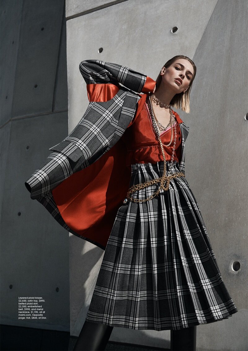 Daga Ziober Wears Tartan Luxury New York Style in Gotham Magazine ...
