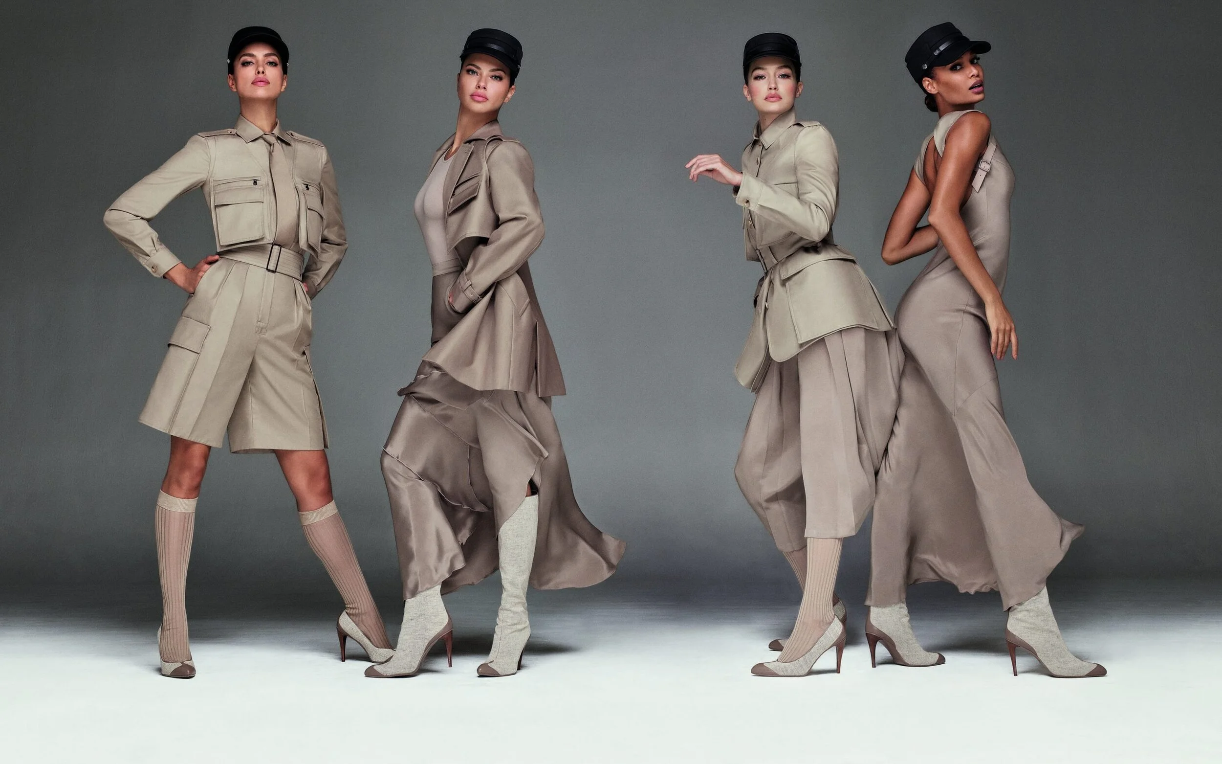 Steven Meisel Snaps Adriana, Gigi, Irina + Joan Max Mara SS 2020 ...