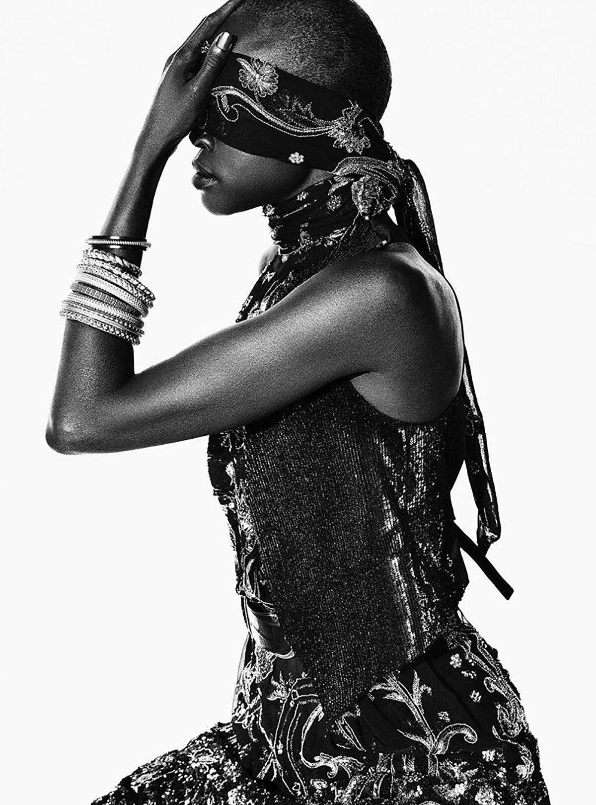 Alek Wek Soars in 'Novo Glam' by Luigi Iango for Vogue Brazil March ...