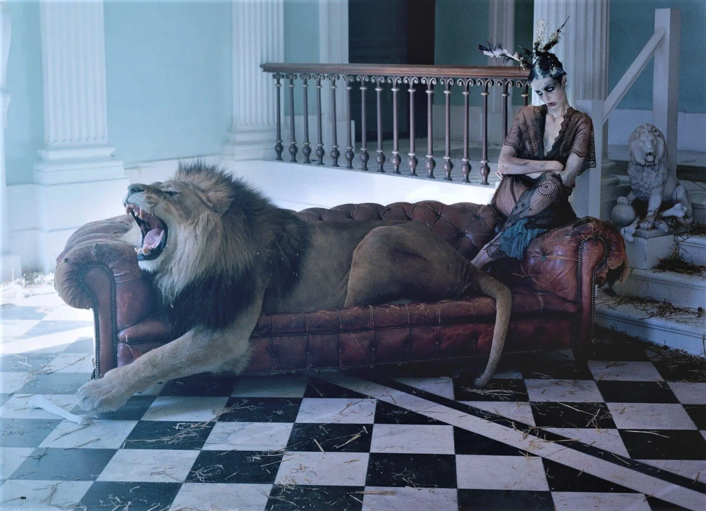 Edie Campbell & Karen Elson In 'Atlas the Lion' By Tim Walker For LOVE ...