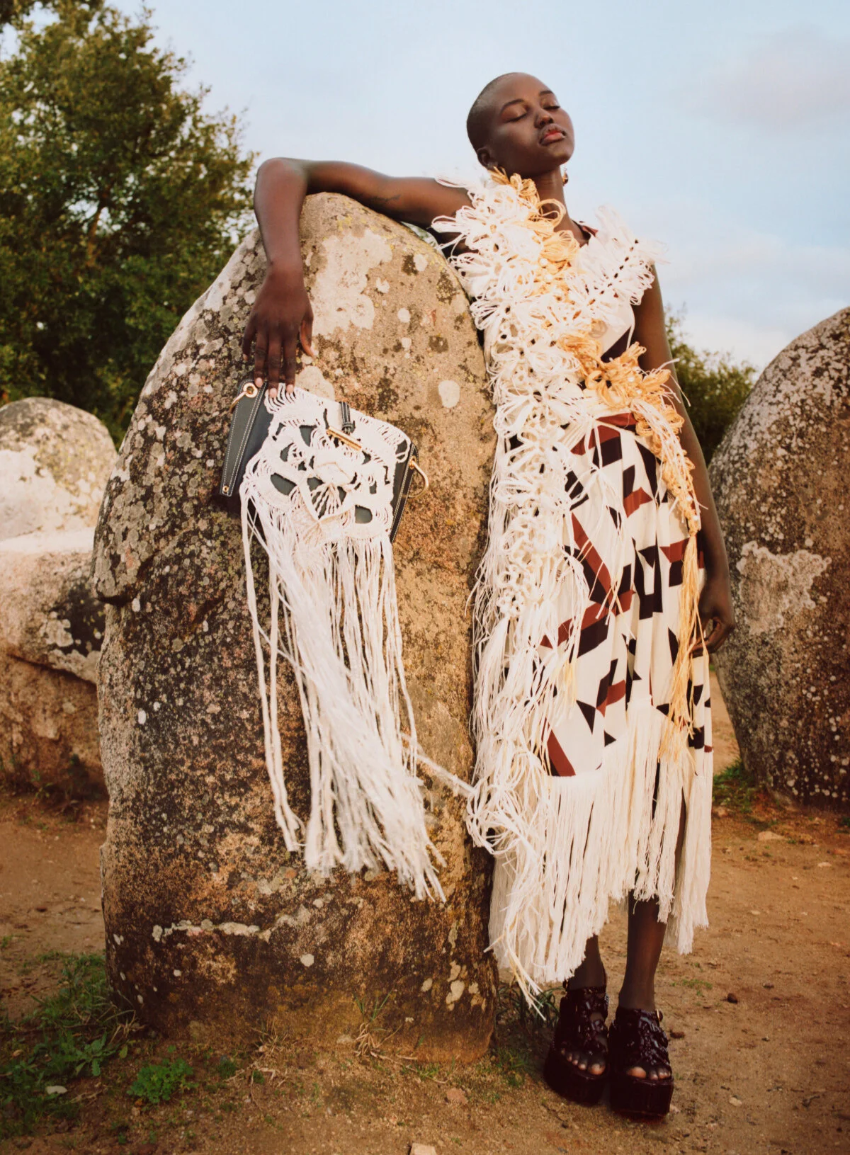 Angelo Pennetta Captures Abby + Adut in 'Rock Stars' for Vogue US April ...