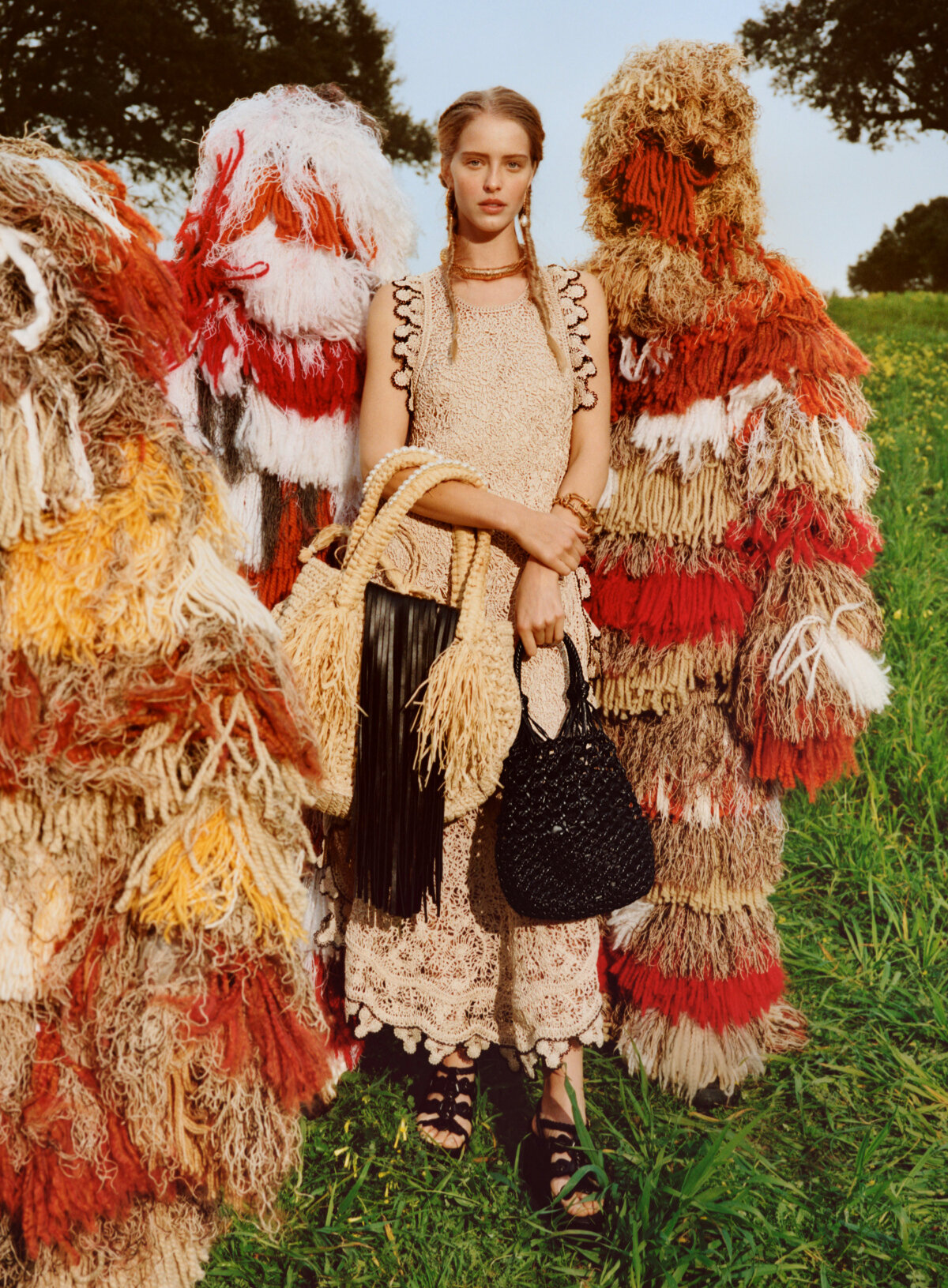 Angelo Pennetta Captures Abby + Adut in 'Rock Stars' for Vogue US April ...