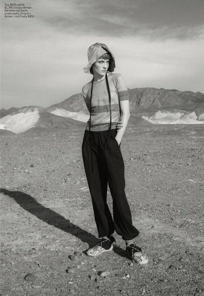 Lucan Gillespie in 'Shifting Sands' by Cole Sprouse for ELLE US April ...