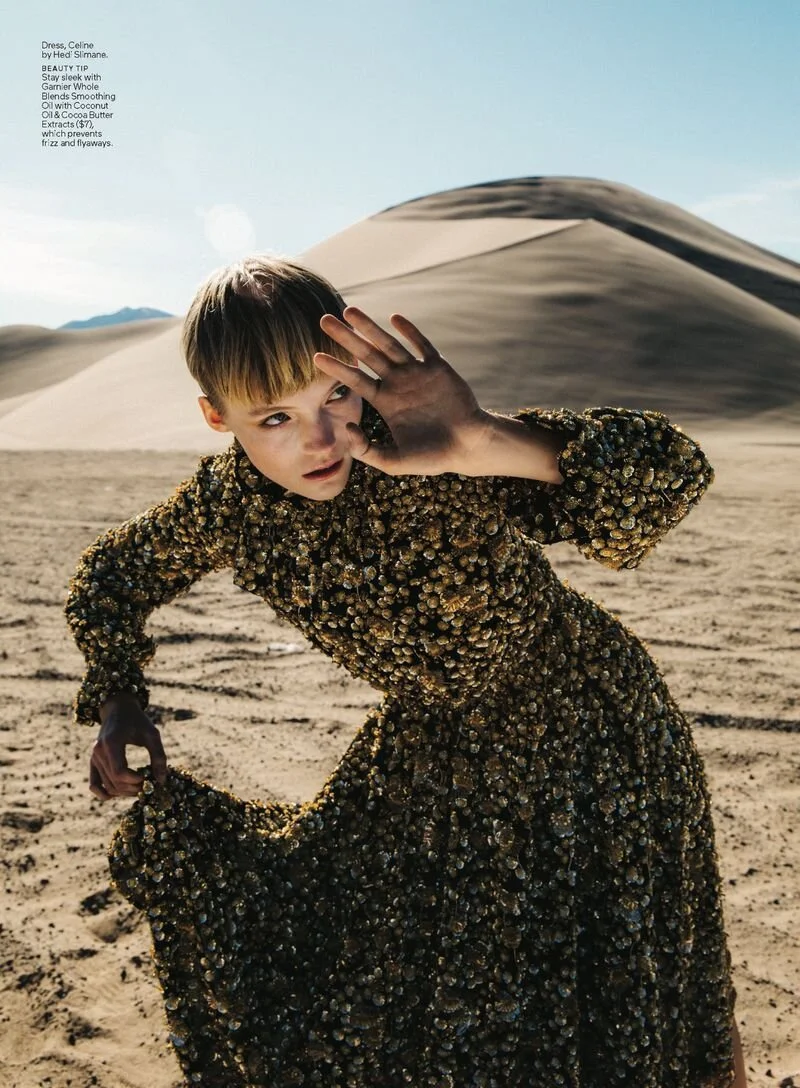 Lucan Gillespie in 'Shifting Sands' by Cole Sprouse for ELLE US April ...