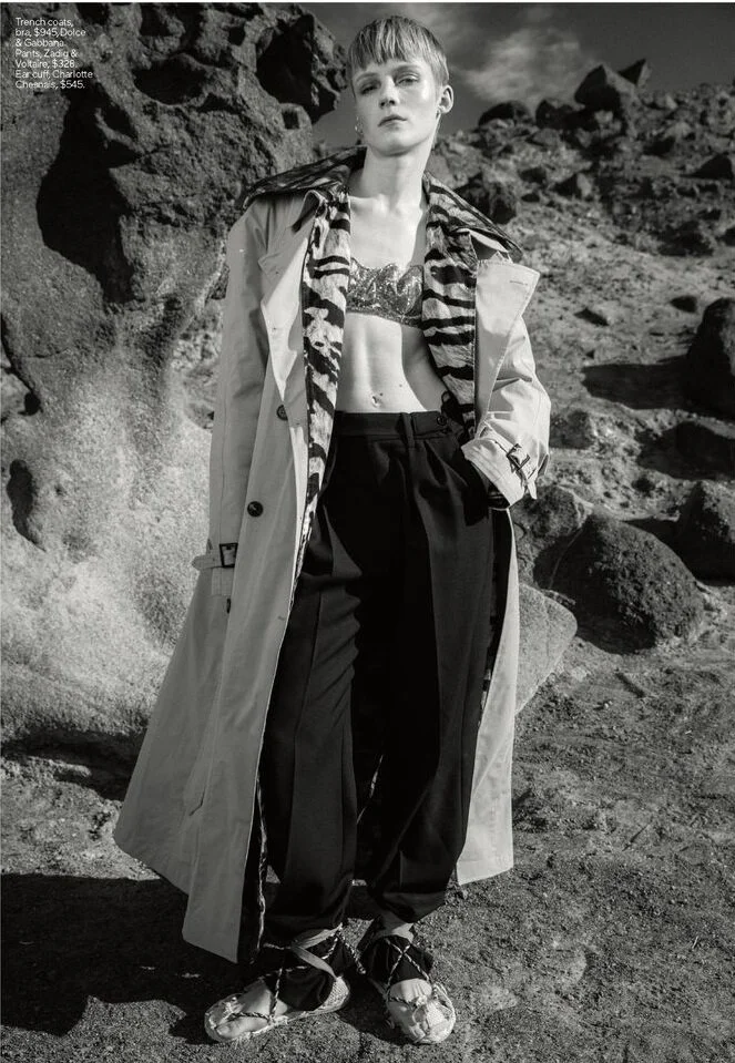 Lucan Gillespie in 'Shifting Sands' by Cole Sprouse for ELLE US April ...