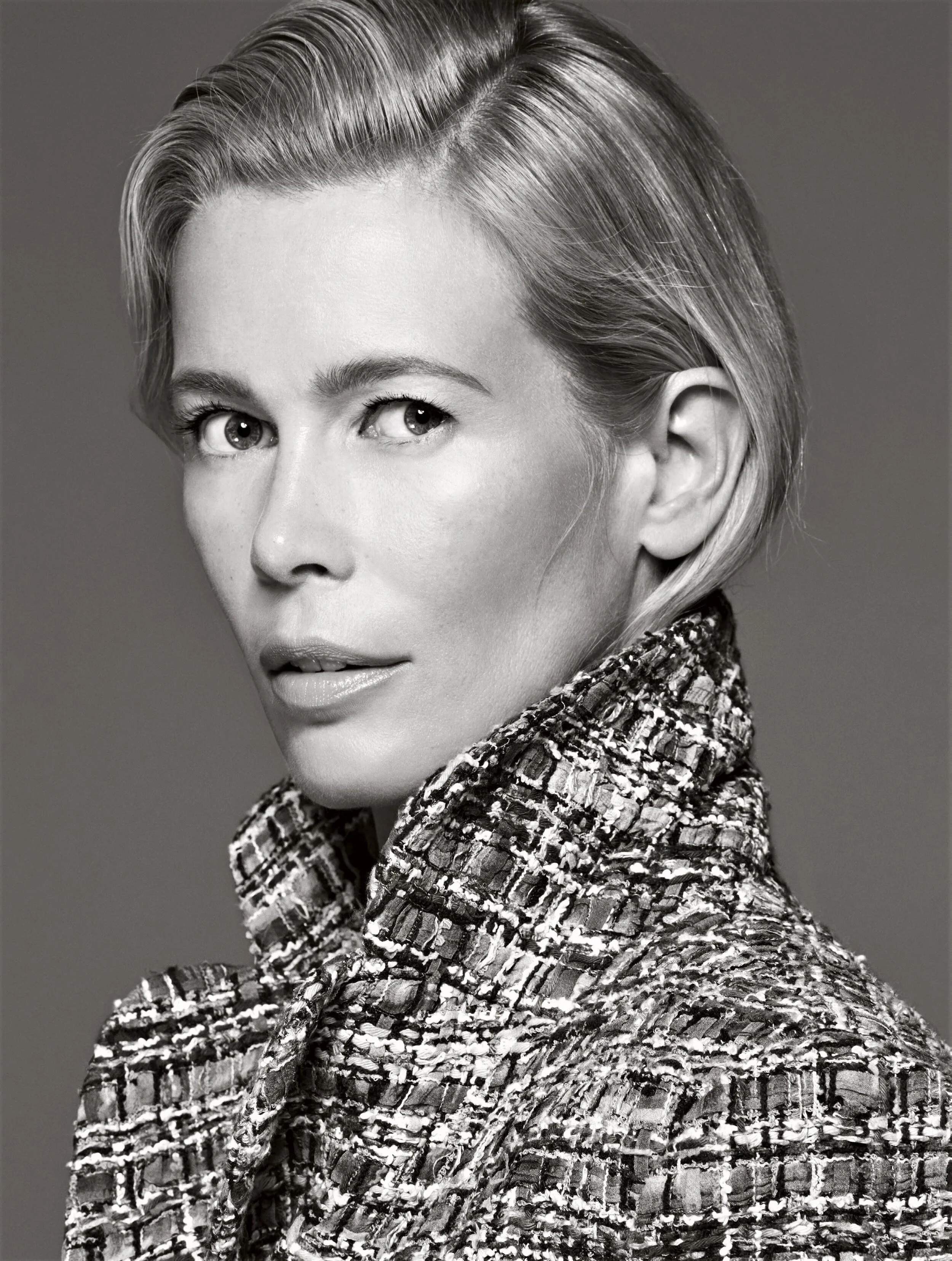 Claudia Schiifer Faces 50 by Sebastian Kim for ELLE UK May 2020 — Anne ...