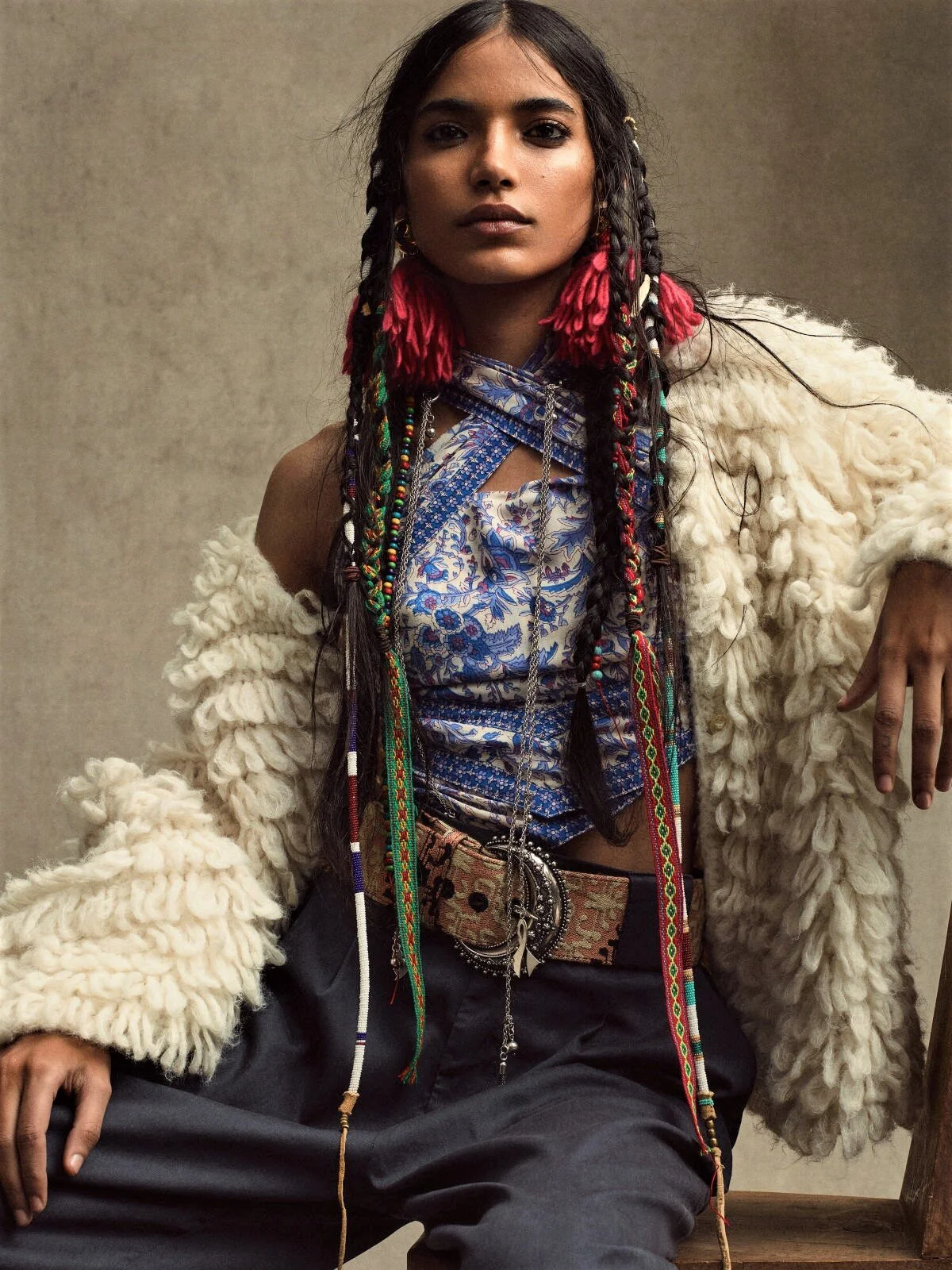 Amrit Kaur + Pooja Mor Wear Global Boho for Vogue Paris April 2020 ...