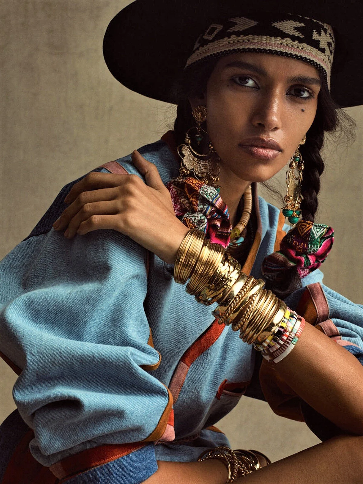 Amrit Kaur + Pooja Mor Wear Global Boho for Vogue Paris April 2020 ...