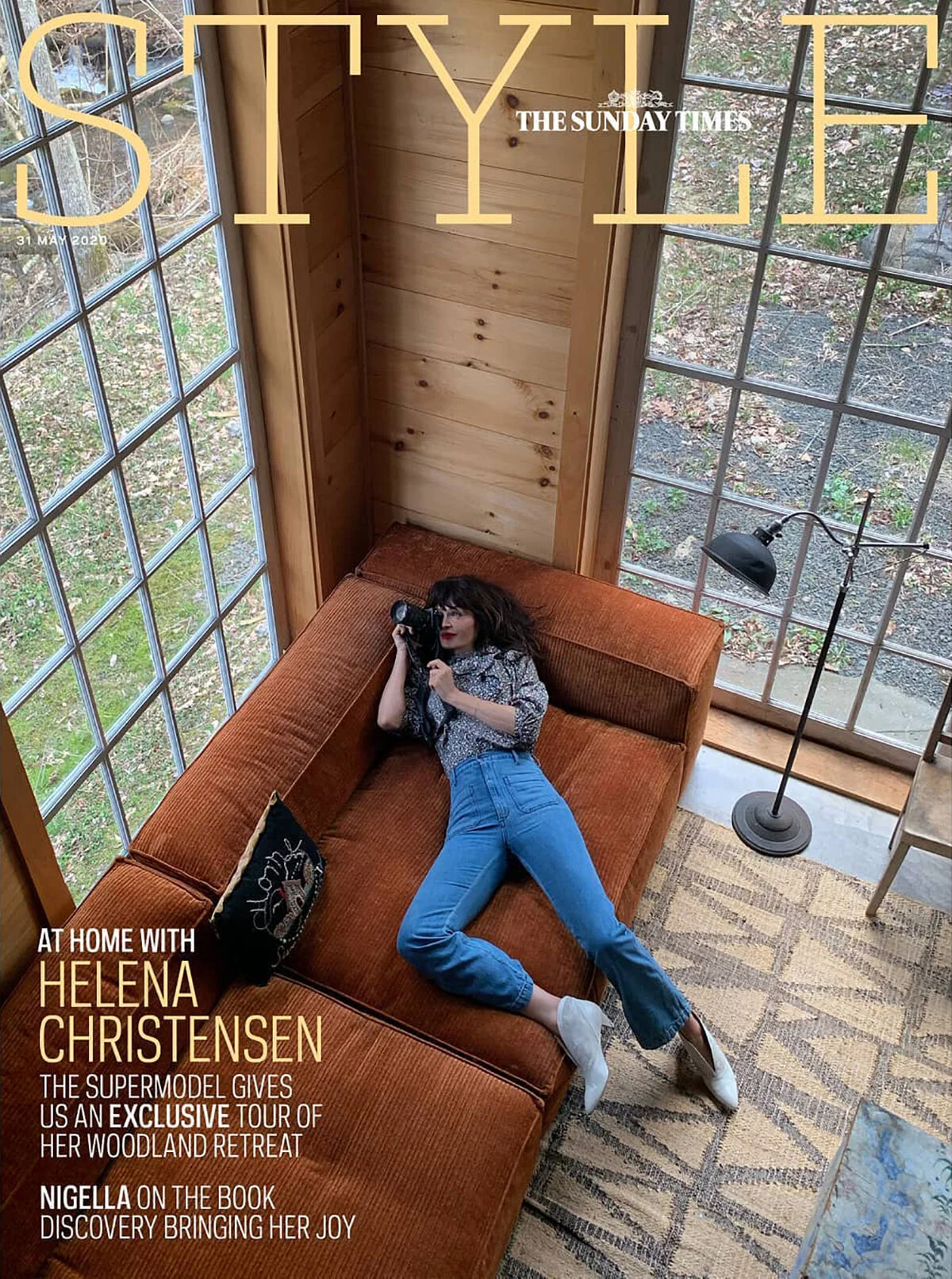 Helena Christensen In Catskills for Sunday Times Style May 31, 2020 ...