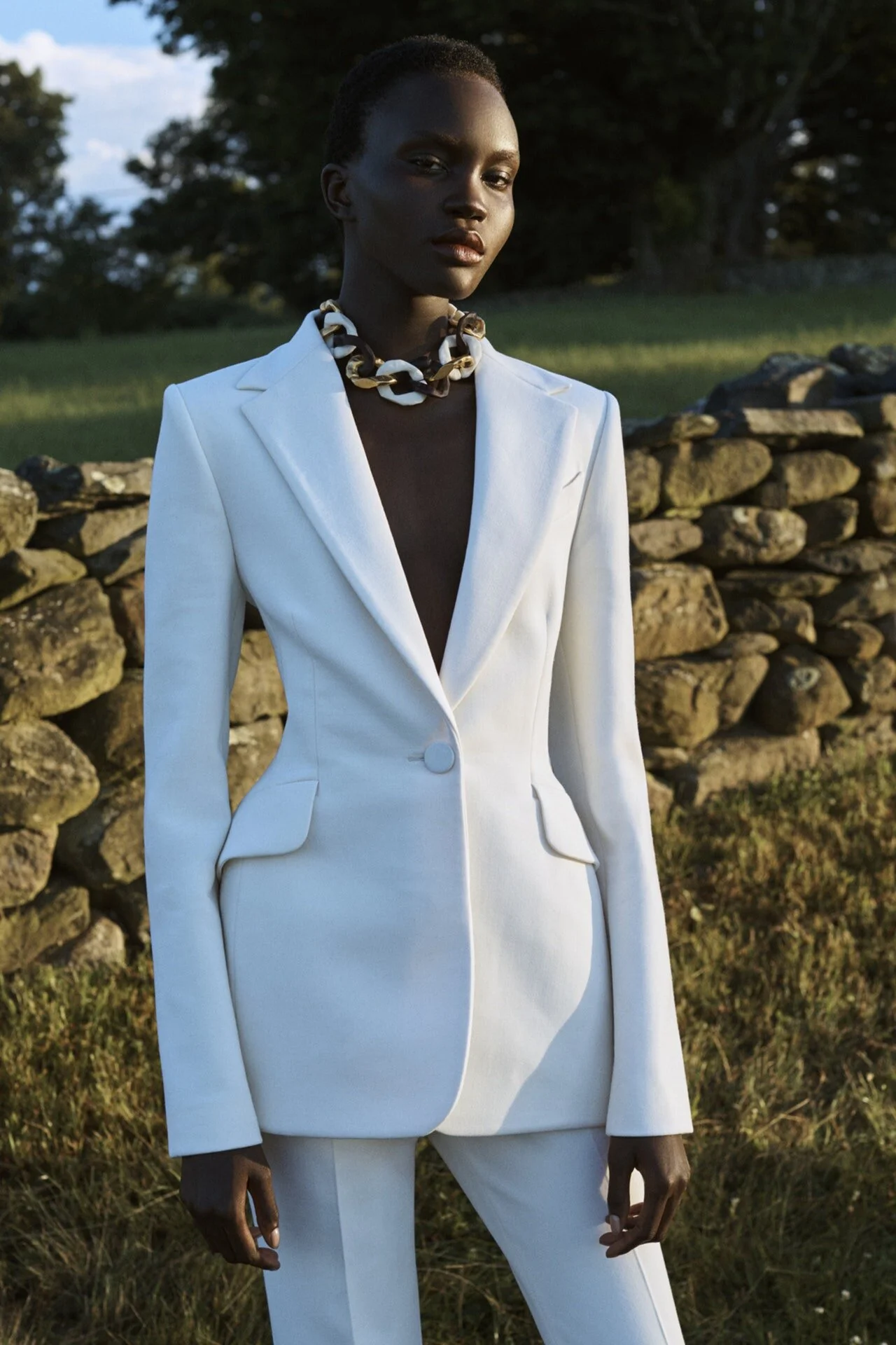 Achenrin Madit Wears Bold Elegance in Carolina Herrera Resort 2021 ...