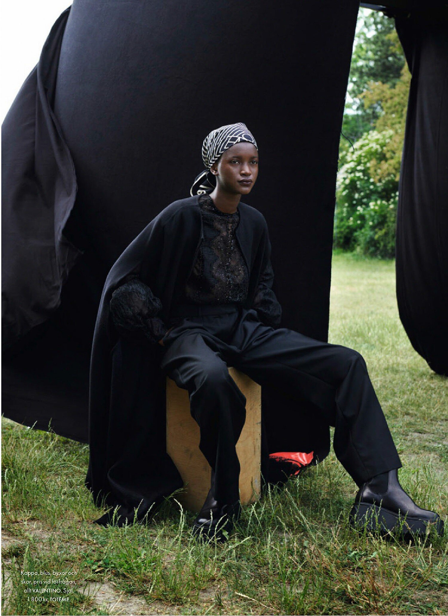 Oumie Jammeh in Black Beauty Elegance for ELLE Sweden — Anne of ...