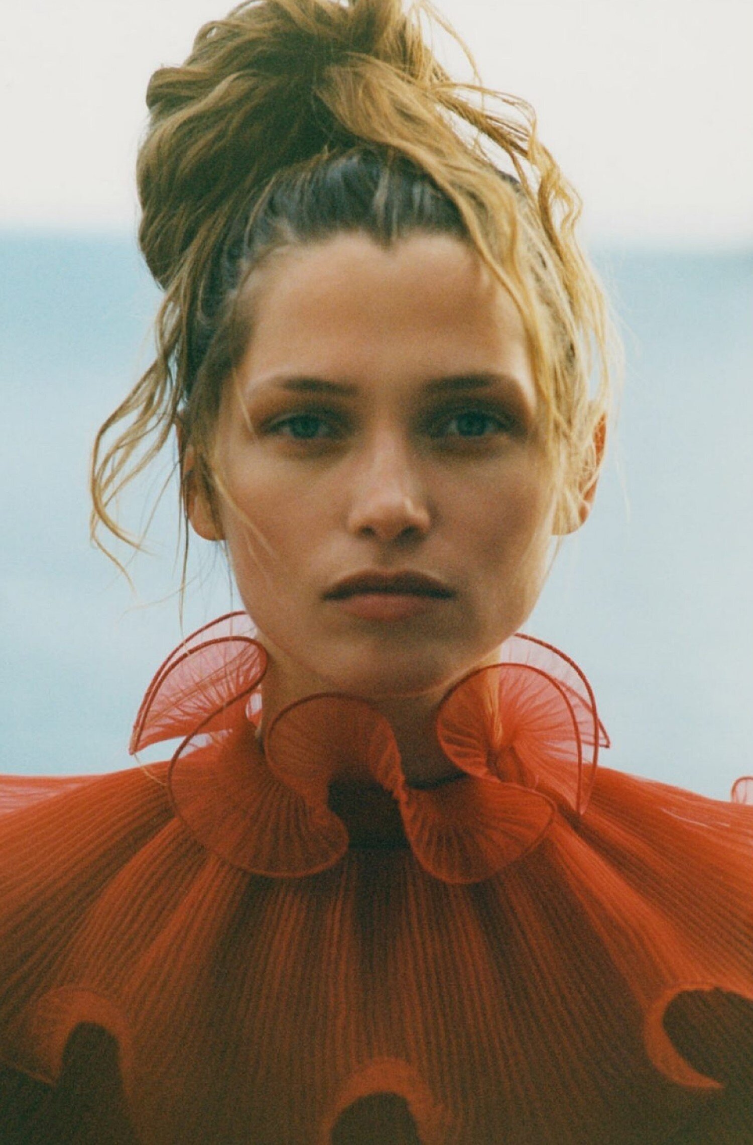 Hana Jirickova in Red, Lensed by Henrik Purienne Vogue Paris — Anne of ...