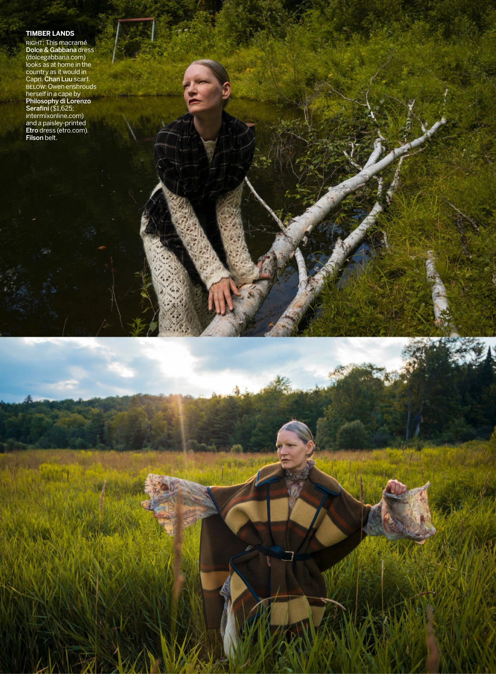 Kirsten Owen in Vermont by Alex Webb Vogue US October 2020 — Anne of ...