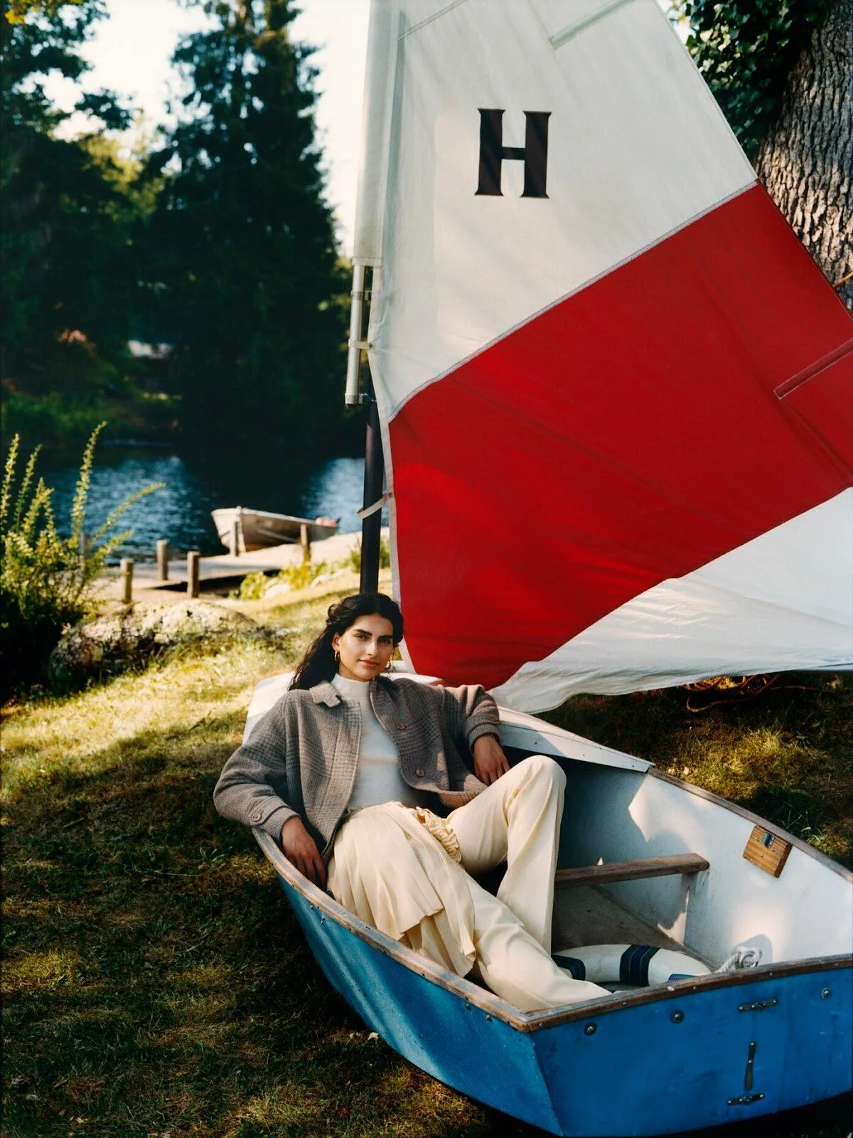 Saffron Vadher in 'The Lake House' by Nick Riley Bentham ELLE US — Anne ...