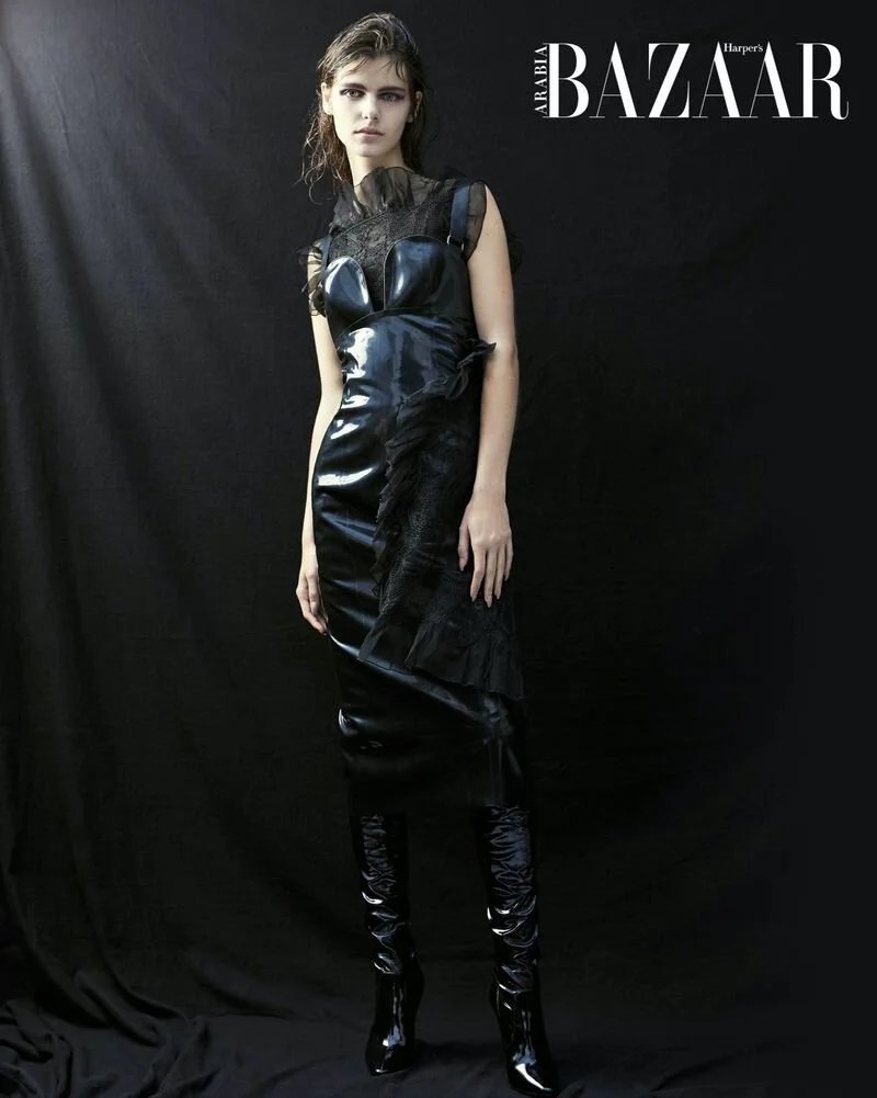 Maya Gunn in 'Dark Romance' by Rachell Smith in Harper's Arabia — Anne ...