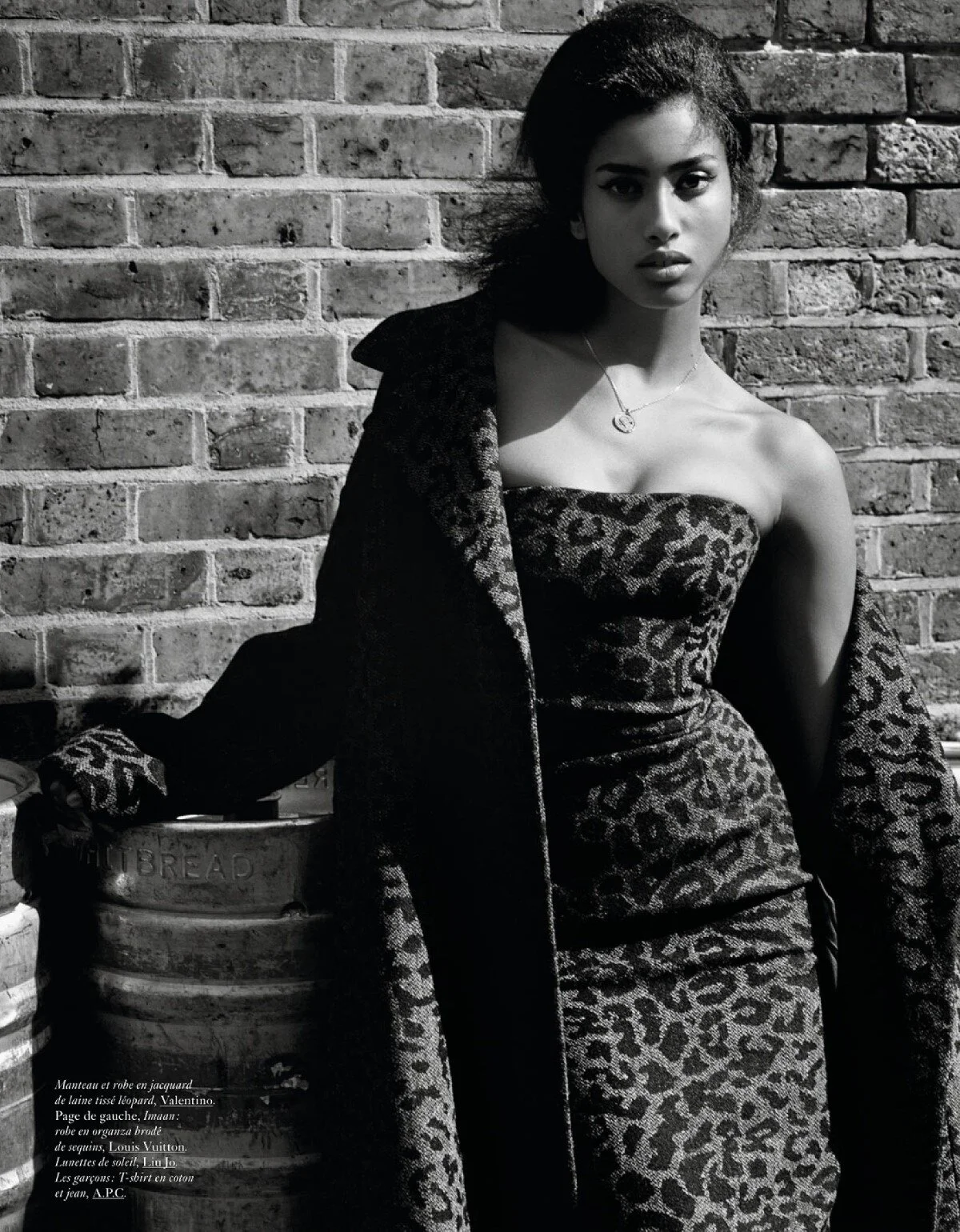 Imaan Hammam by Alasdair McLellan in 'Ici Londres' Vogue Paris — Anne ...