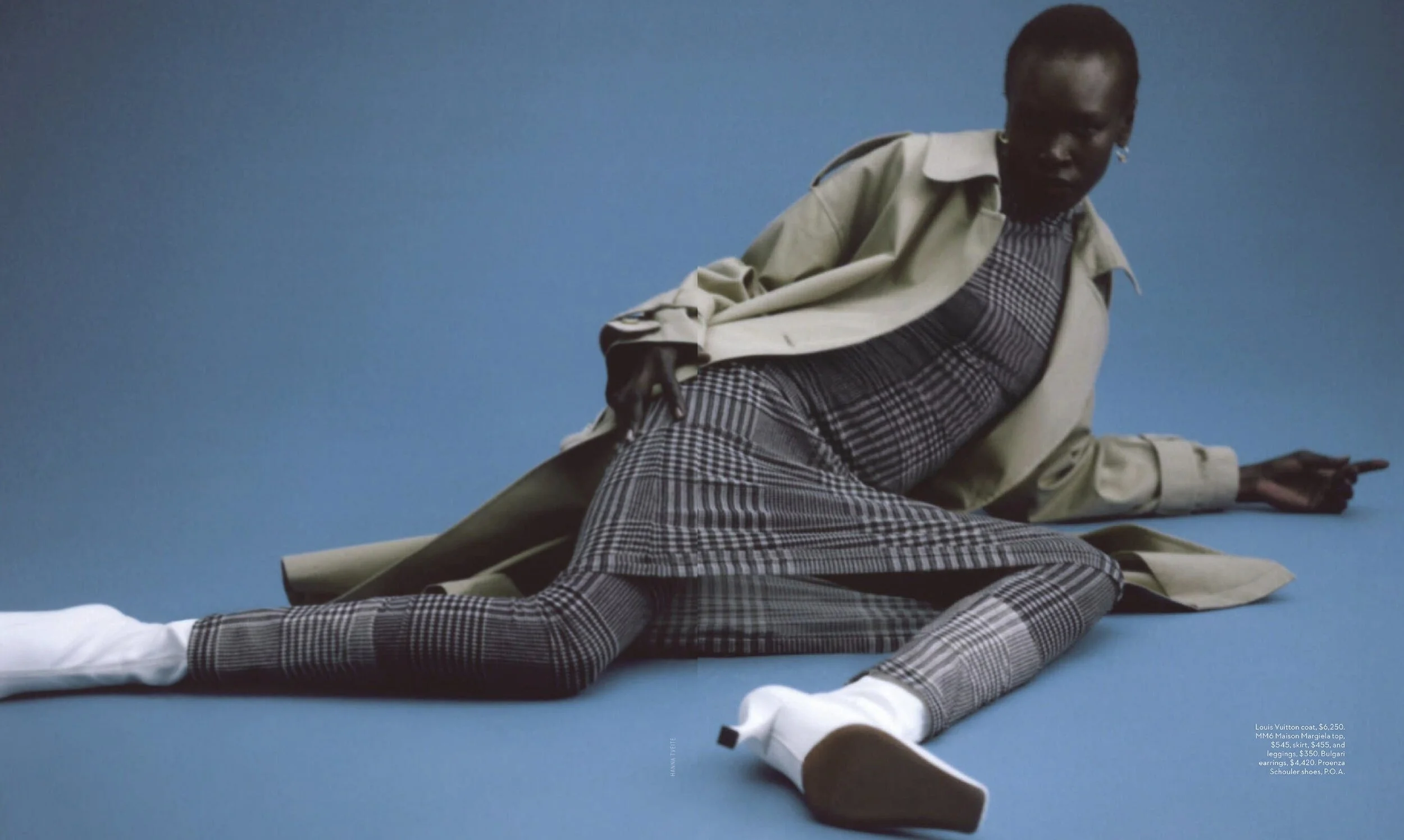 Alek Wek in 'Flow Motion' Modern Luxury Fashion Vogue Australia — Anne ...