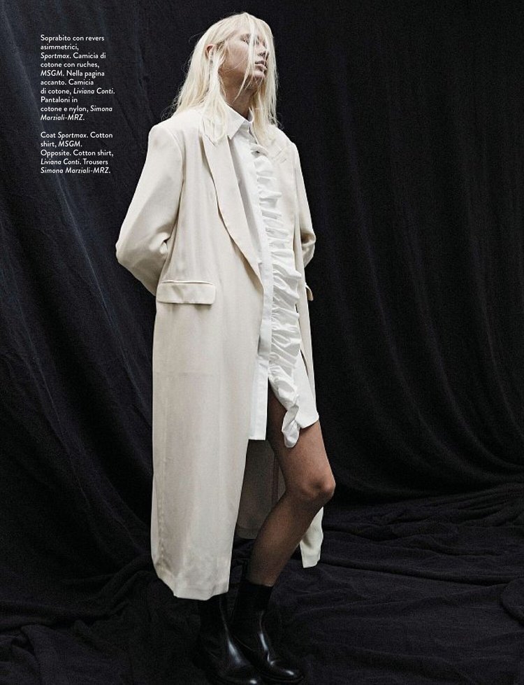 Fien Kloos in 'Black & White' by Jacopo Moschin for Amica Italia — Anne ...