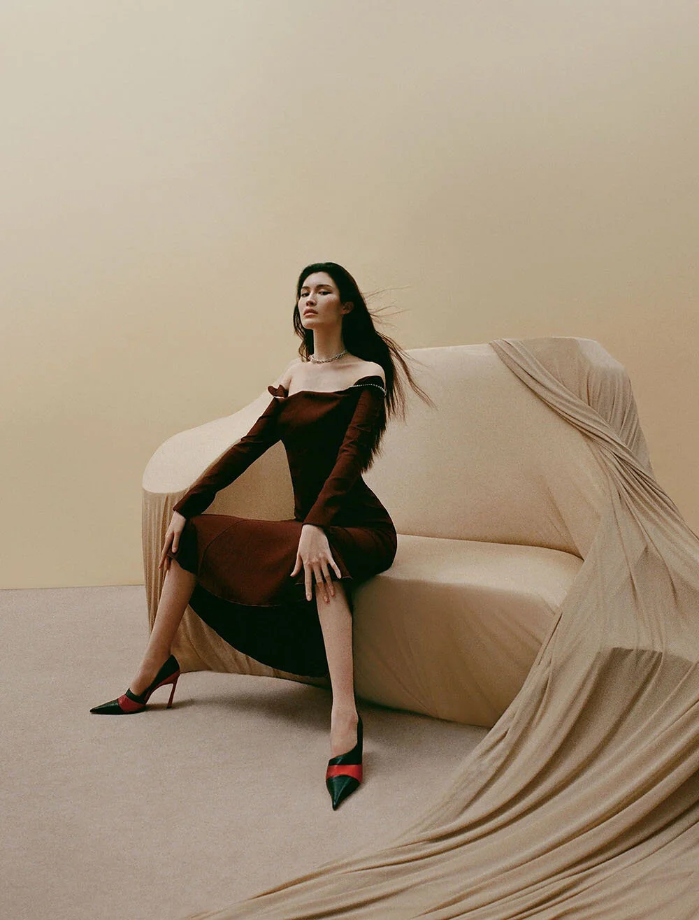 Wang Ziqian Flashes He Sui for CR Fashion Book China #1 — Anne of ...