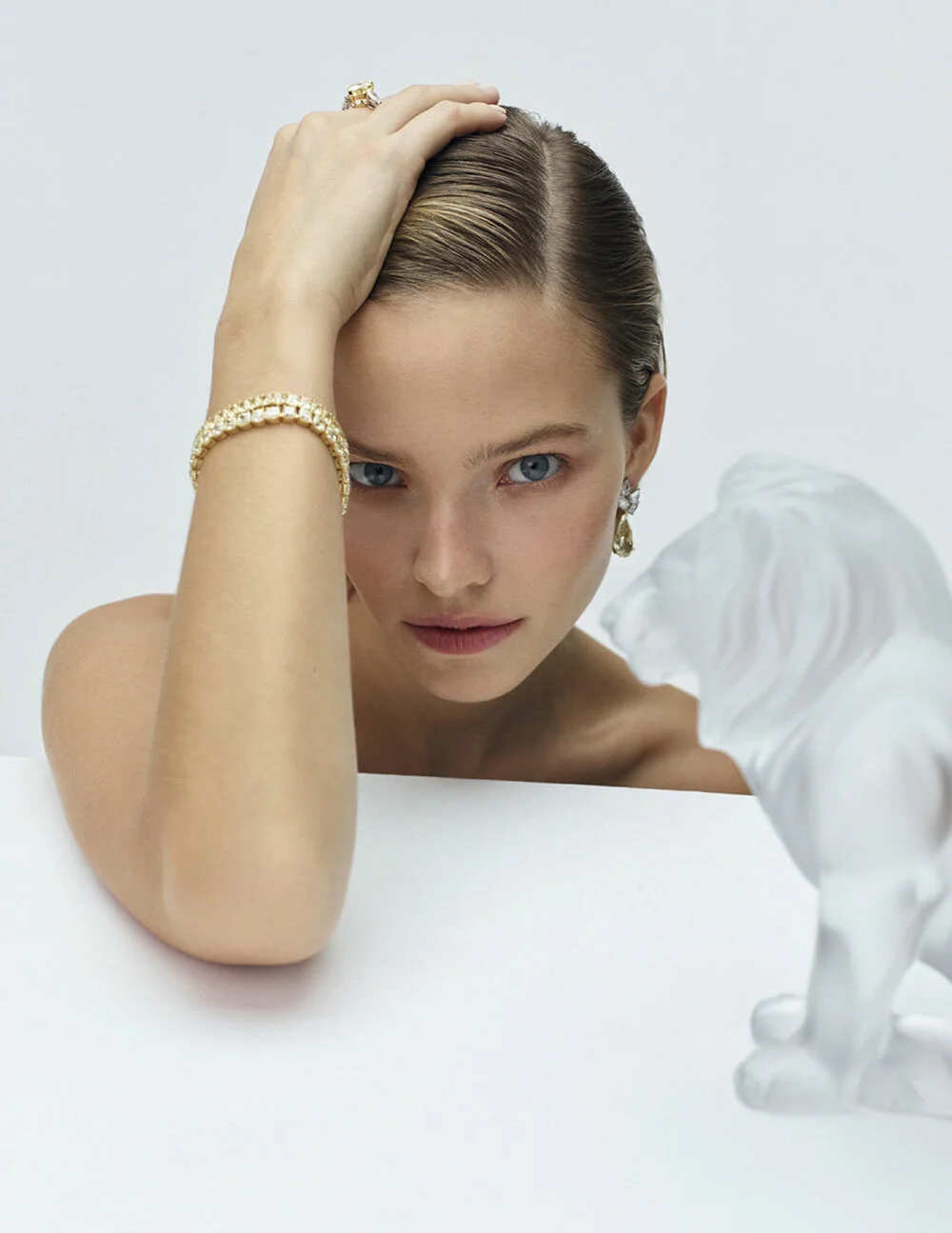 Sasha Luss Wears White Luxury Labels Vogue Russia January — Anne of ...