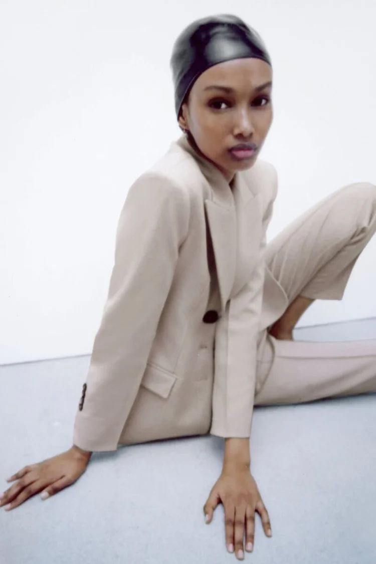Ugbad Abdi Suits Up in SS2021 ZARA BASICS Lensed by Hanna Tveite — Anne ...