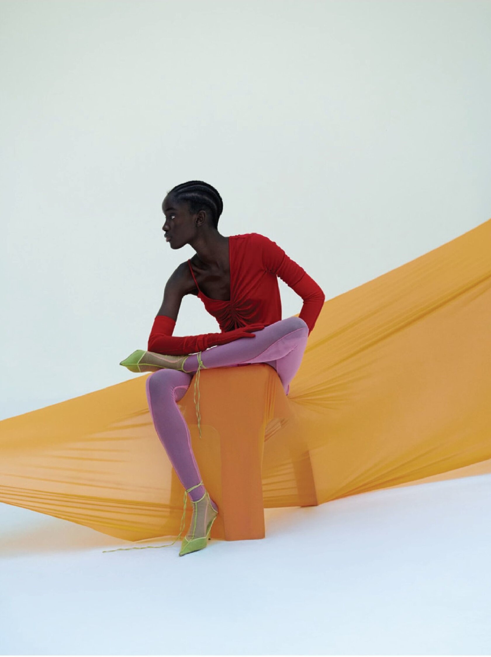 Maty Fall Diba in 'Let's Stretch' by Julia Noni Vogue Netherlands ...