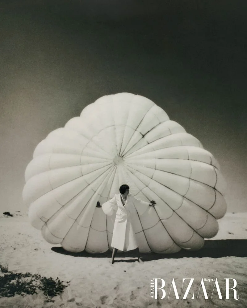 Azza Slimene Lifts Off by Kristian Schuller for Harper's Bazaar Arabia ...