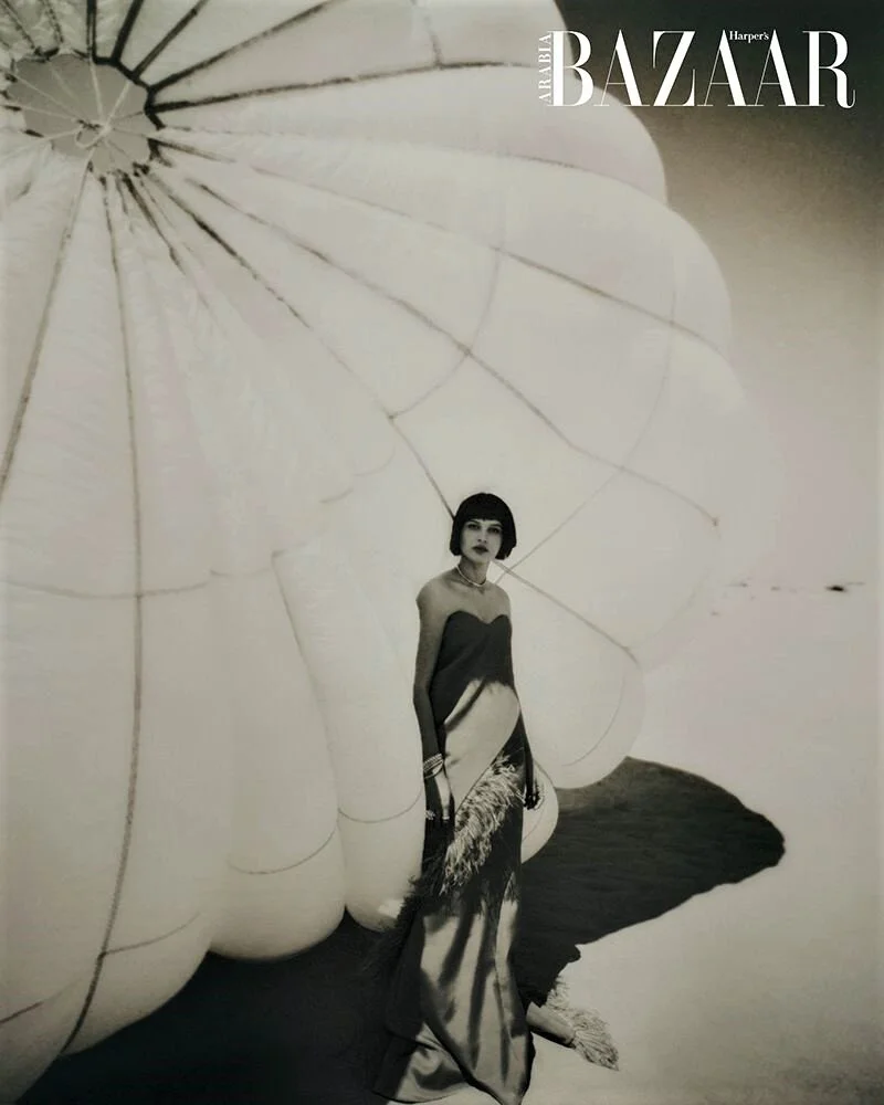 Azza Slimene Lifts Off by Kristian Schuller for Harper's Bazaar Arabia ...